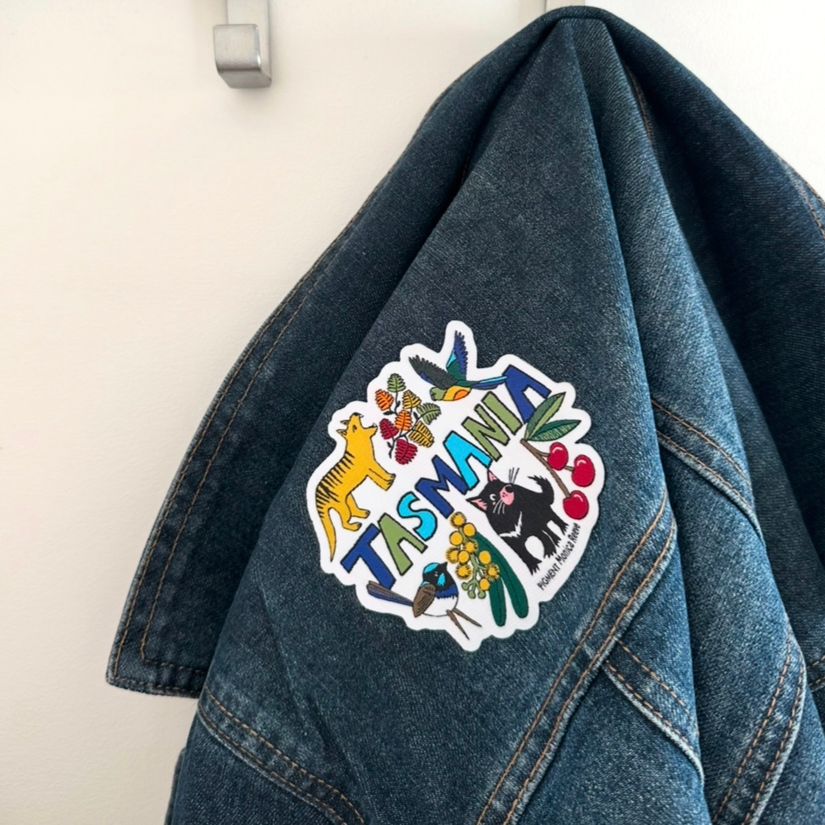 Woven TASMANIA Patch - Iron On | PIGMENT Monica Reeve