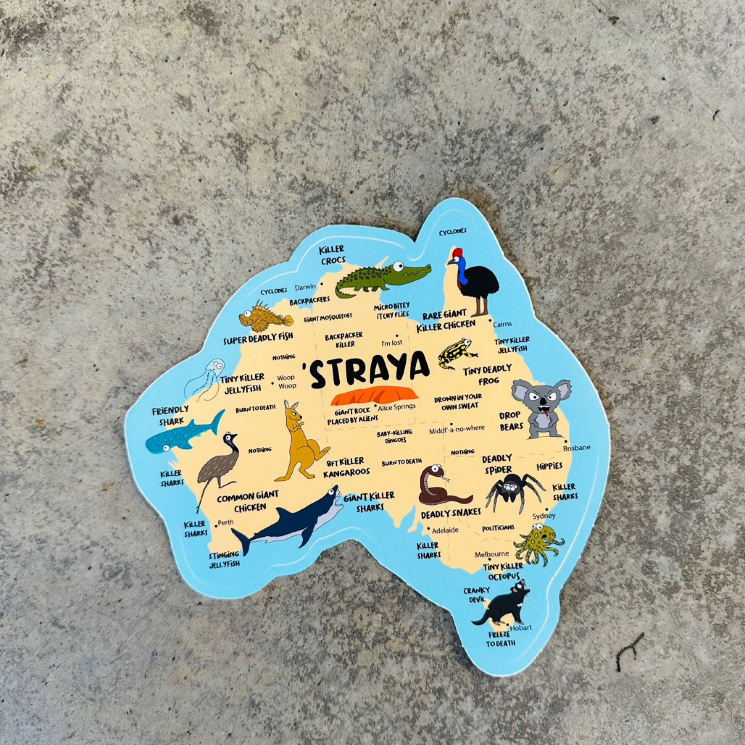 Sticker - 'Straya, TAS WILD | PIGMENT Monica Reeve